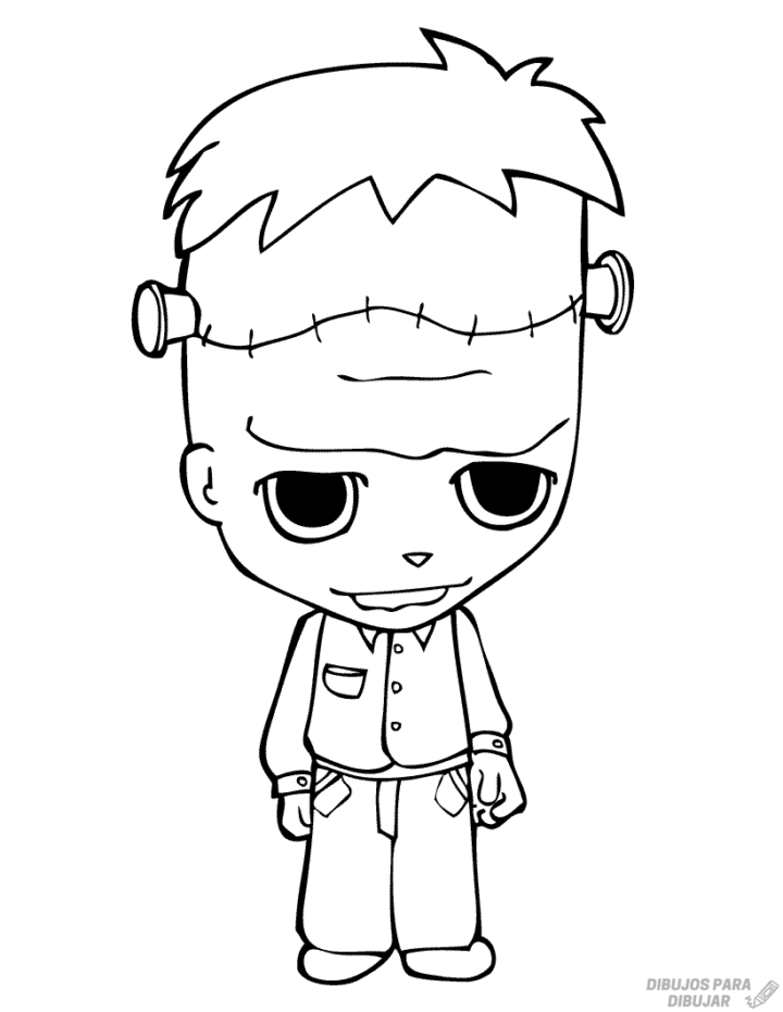 ᐈ Dibujos de Frankenstein【90】Para este Halloween ᐈ Dibujos de Frankenstein【90】Para este Halloween